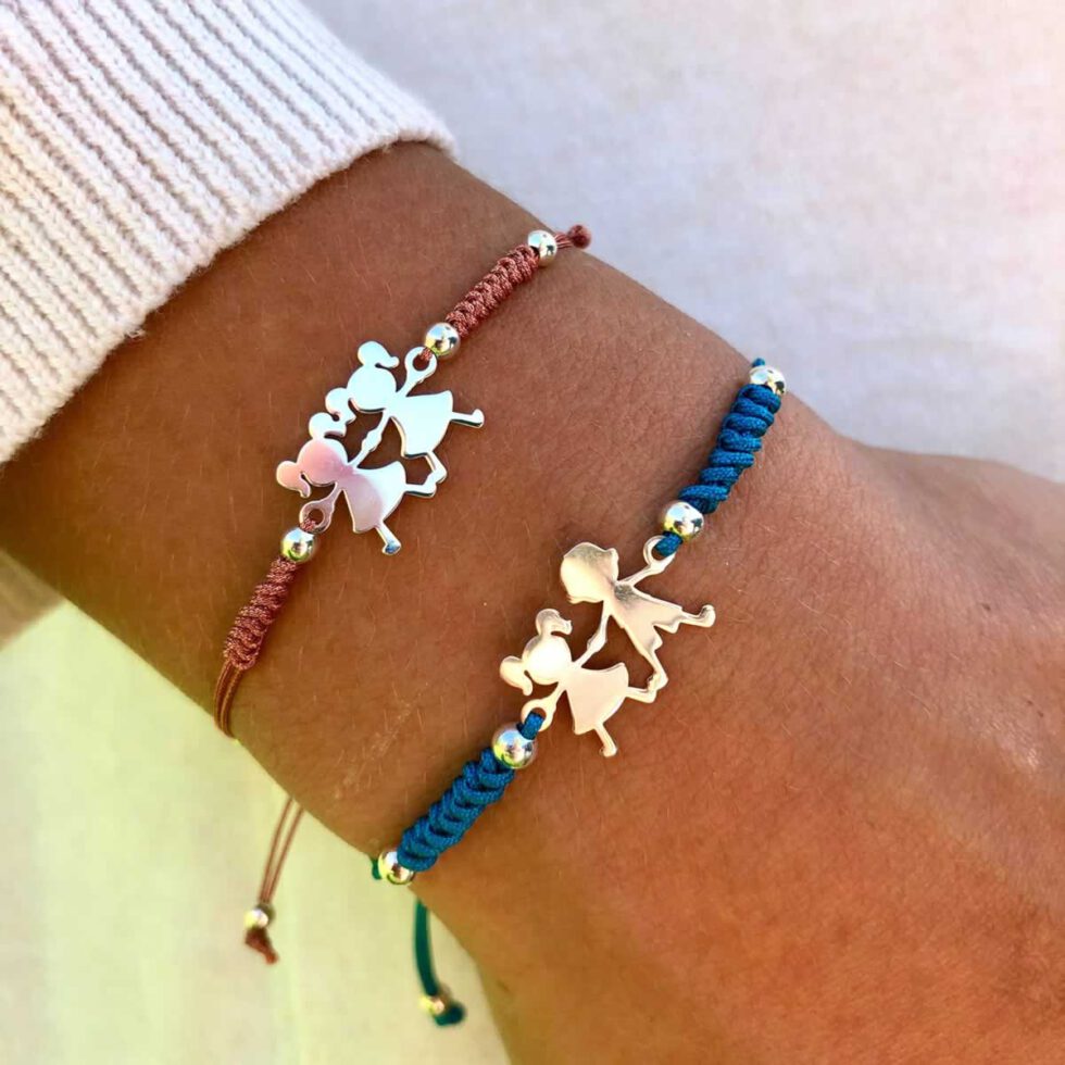 Pulsera mamá con parejita de hijos - Momenttos